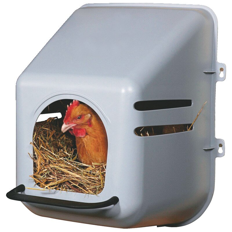 RYOM Rugekasse høns plast veggmontert | BondeKompaniet