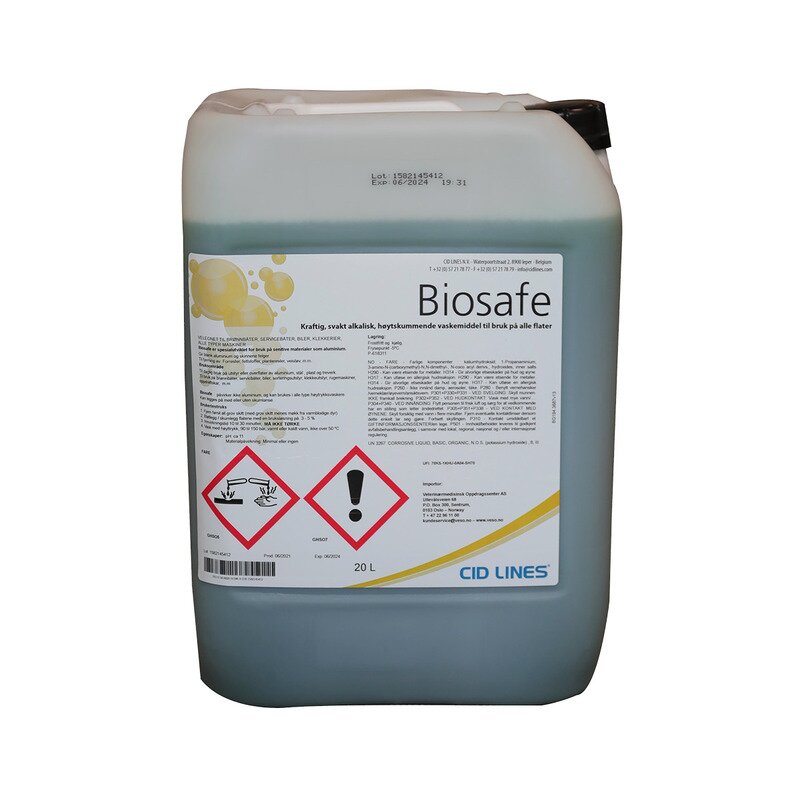 CID LINES Biosafe vaskemiddel 20 liter | BondeKompaniet
