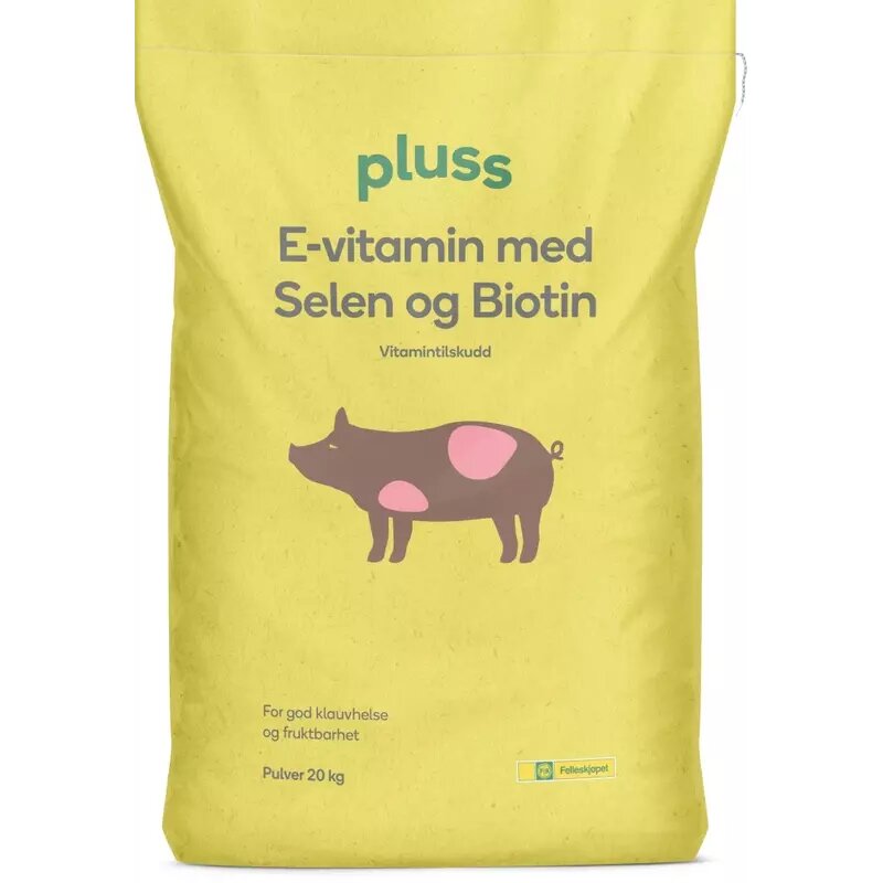 PLUSS E-vitamin med selen og biotin | BondeKompaniet