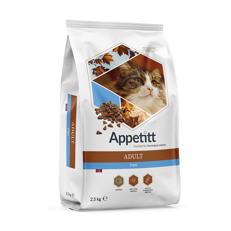 APPETITT Kattemat Adult Fish 2,5 kg | BondeKompaniet
