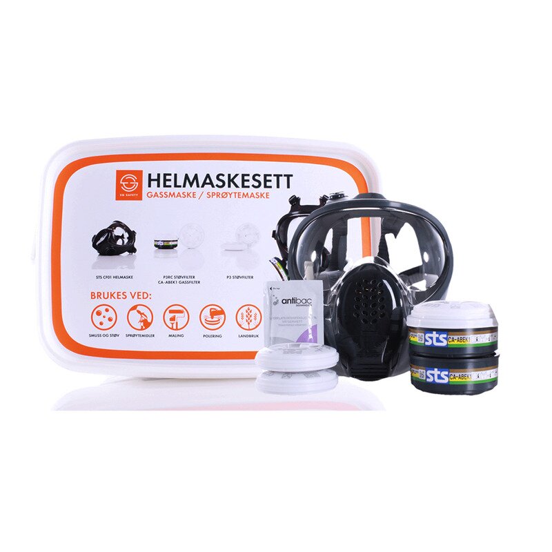 STS SHIGEMATSU Vernemaske komplett P3 filter helmaske CF01 | BondeKompaniet