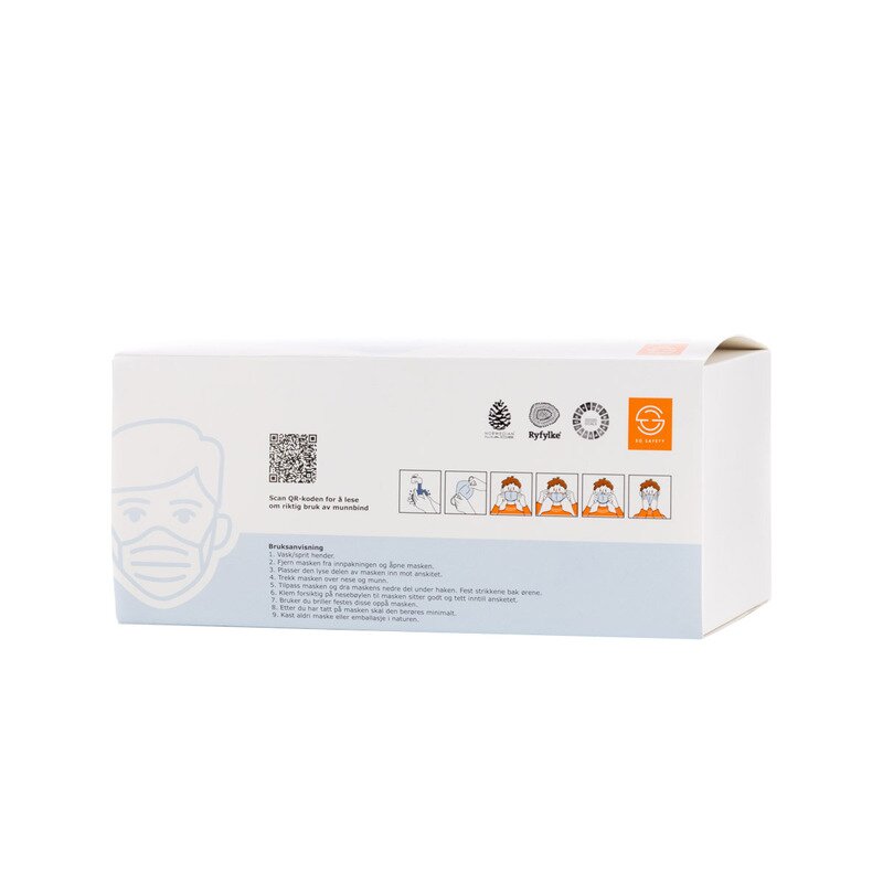 SG SAFETY Munnbind blå type IIR 50 stk | BondeKompaniet