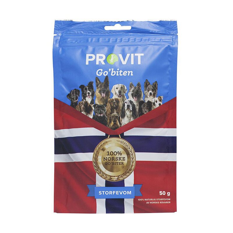PROVIT Godbiter hund storfevom frysetørket 50 gram | BondeKompaniet