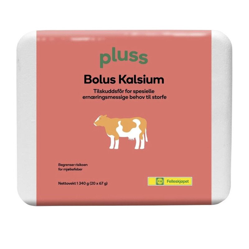 PLUSS Bolus Kalsium 20 stk | BondeKompaniet