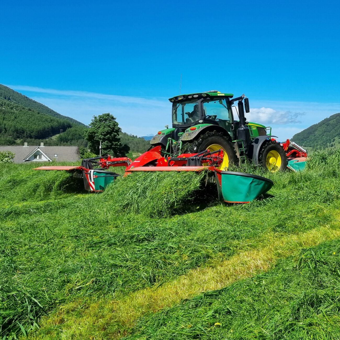 Haugland Mjølk og Maskin har fått to nye slåmaskinar | Felleskjøpet ...