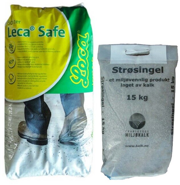 Kampen mot glattisen - Veisalt og strø | BondeKompaniet